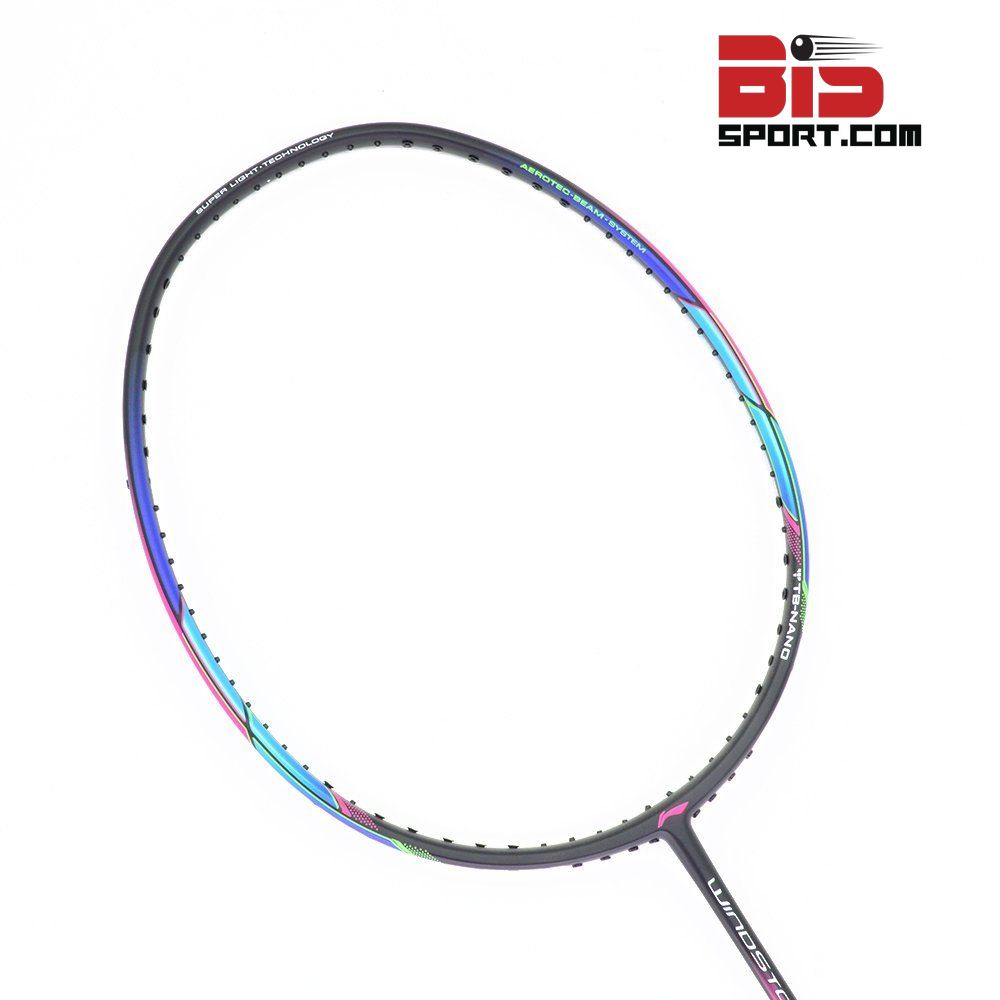 Vợt Cầu Lông Lining Windstorm 72 Tím Hồng Xanh - Chính Hãng - Thiên Về Thủ Phản Tạt Cầu ( Nặng Đầu )